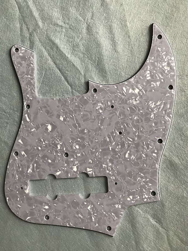 Custom New 4 Ply White Pearl Fits Japan Jazz Bass | Reverb Australia