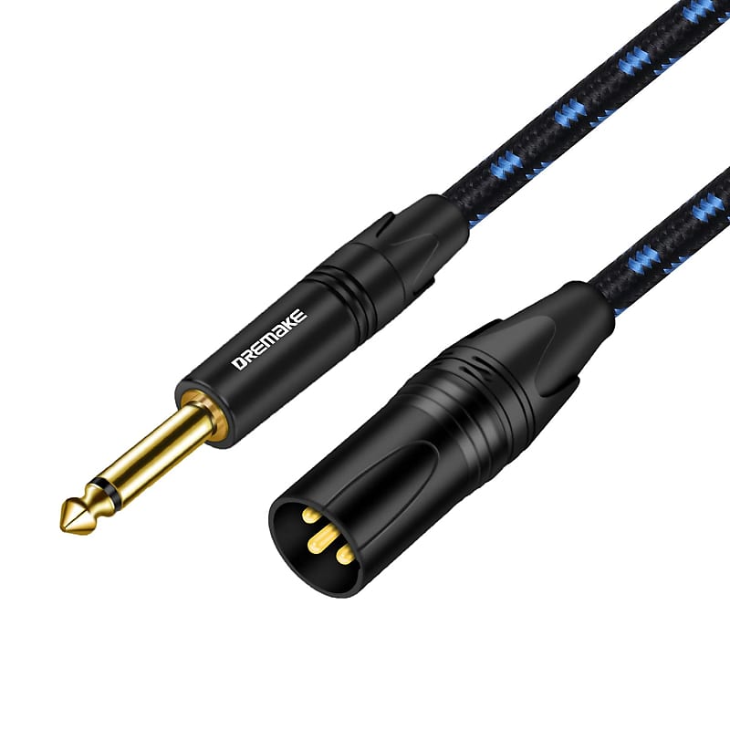 Ts 1/4 Inch To Xlr Unbalanced Audio Cable, 10Ft Mono 6.35Mm | Reverb