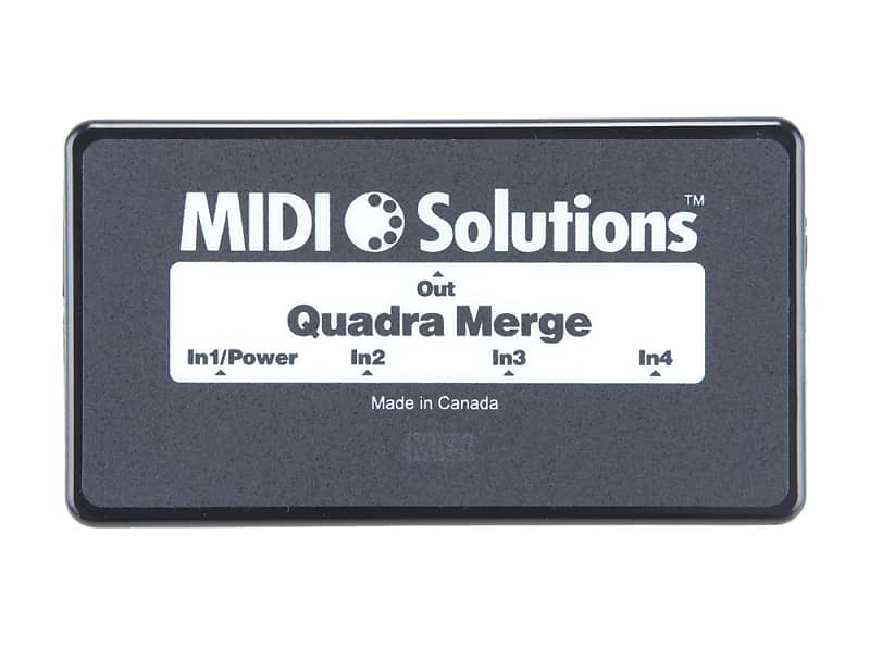 MIDI Solutions Quadra Merge 4x1 MIDI Merger [DEMO] | Reverb