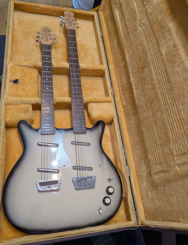 Danelectro Double-Neck 6/6 Standard & Baritone Electric | Reverb