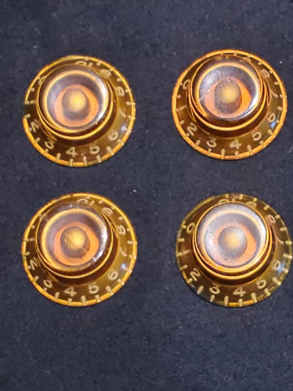 (#196) 4 x Gibson Original 1959 Bonnet knobs | Reverb
