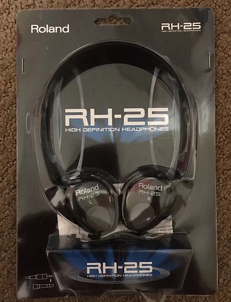 Roland RH-25 HD Black Headphones | Reverb