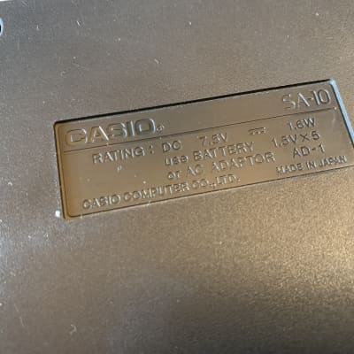 Casio SA-10 Black 32key Keyboard mini Synth with users | Reverb