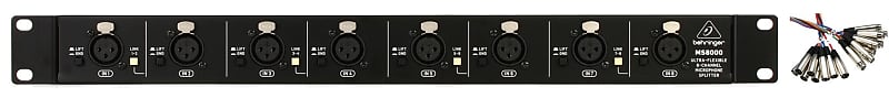 Behringer Ultralink MS8000 Microphone Splitter Bundle with | Reverb