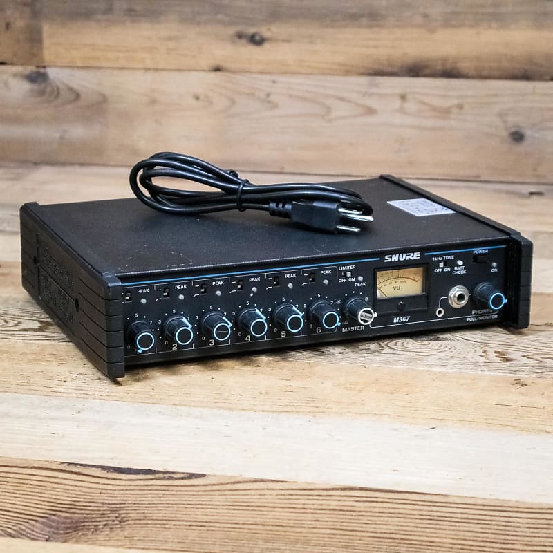 Shure M367 Portable AC/DC 6-Channel Mic Mixer | Reverb