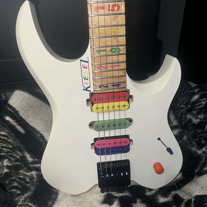Kiesel Vader - WHITE Six String Jason Becker Numbers electric | Reverb