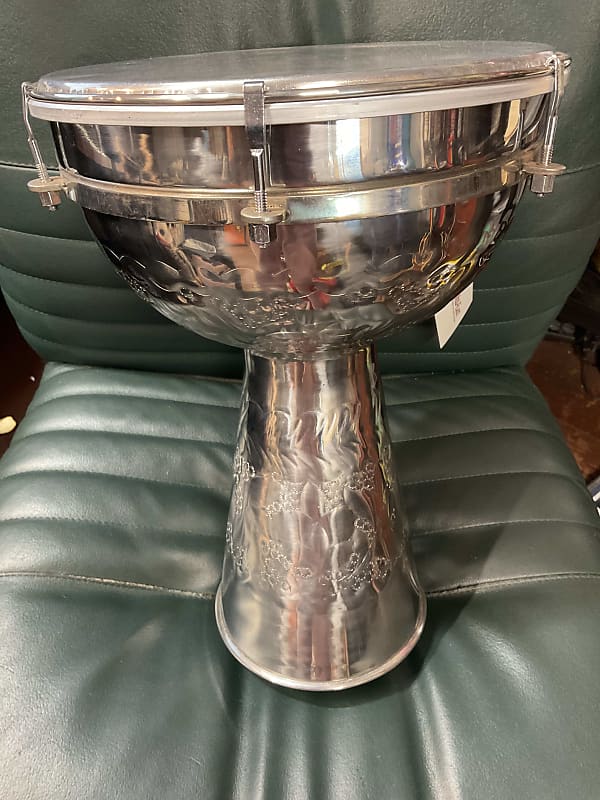 Mid-East 10" X 15" Metal Doumbek with Synthetic Head | Reverb