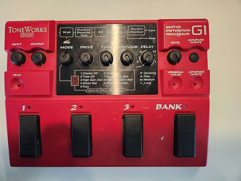 Korg G1 guitar processor multi-effect pedal 2021 - Plastic | Reverb