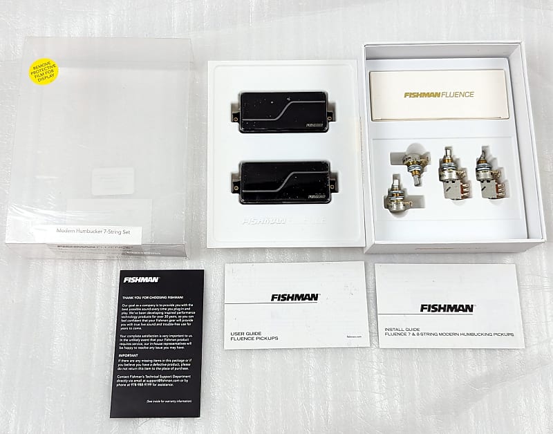 Fishman Fluence Modern Humbucker 7-String Black Nickel Pickup | Reverb