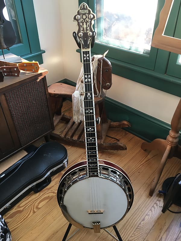 Recording King RK-R85-SN 5 String banjo sunburst TB-6 style | Reverb