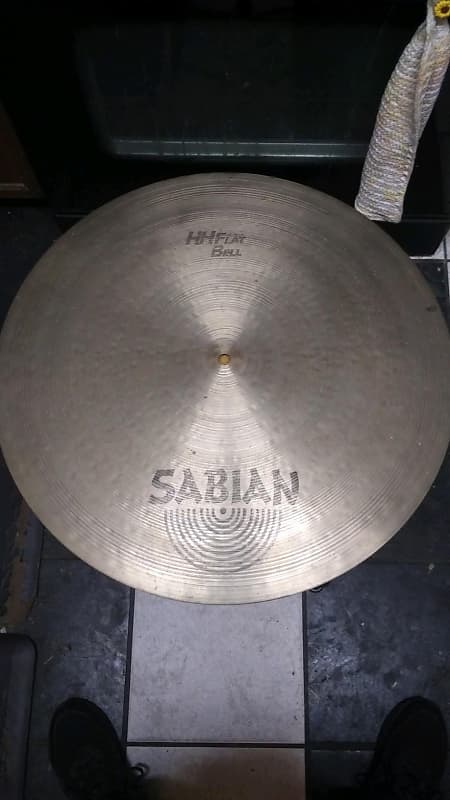 20" Sabian Hand Hammered Flat Bell Ride | Reverb