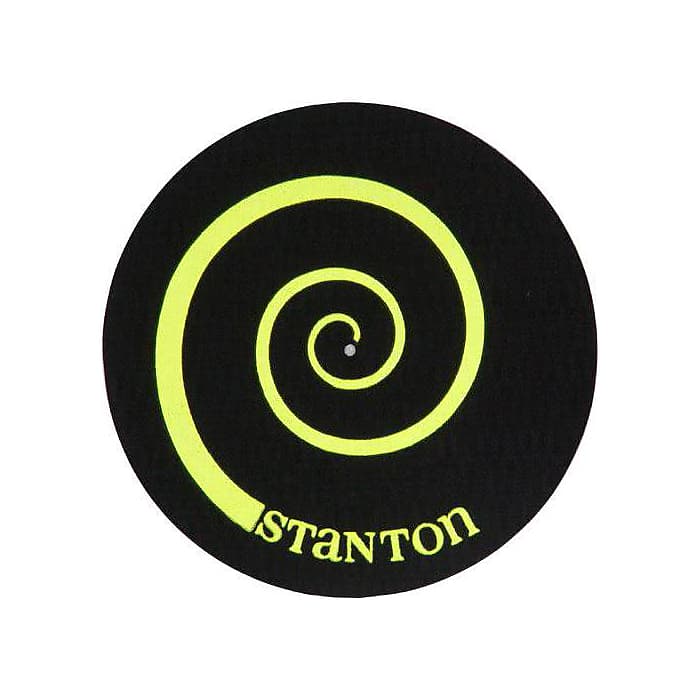 Stanton DSM-6 Yellow Swirl Disco Slip Mat Pair with Fast | Reverb