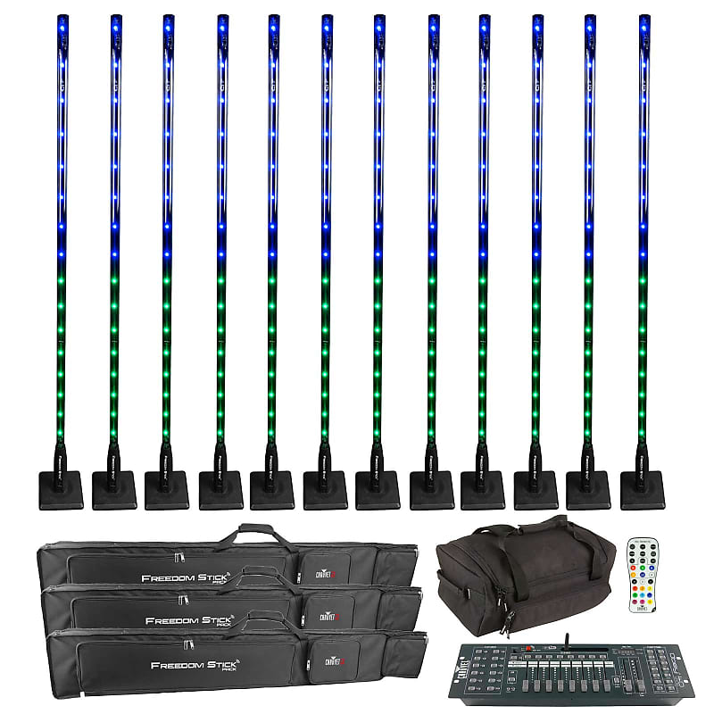 Chauvet DJ Freedom Stick Pack (3) & Obey 40 D-Fi Wireless DMX | Reverb