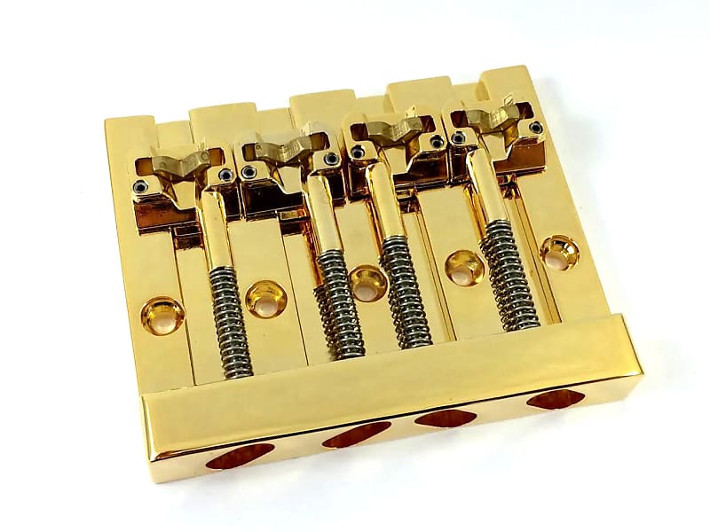 Hipshot Gold KICKASS Bass Bridge for Top Load Fender P/Jazz | Reverb