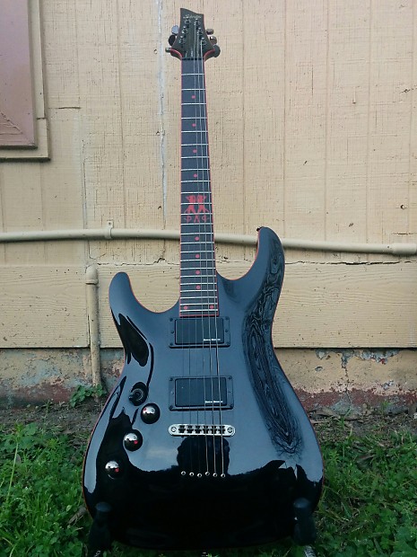 Rare Schecter C-1 SheDevil Lefty Left Handed Guitar | Reverb