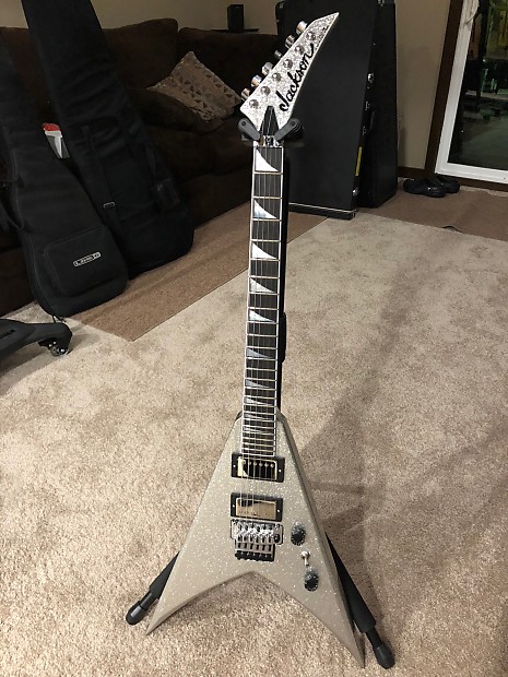 Jackson King V (Custom Select Series) USA 2016 Silver Sparkle | Reverb