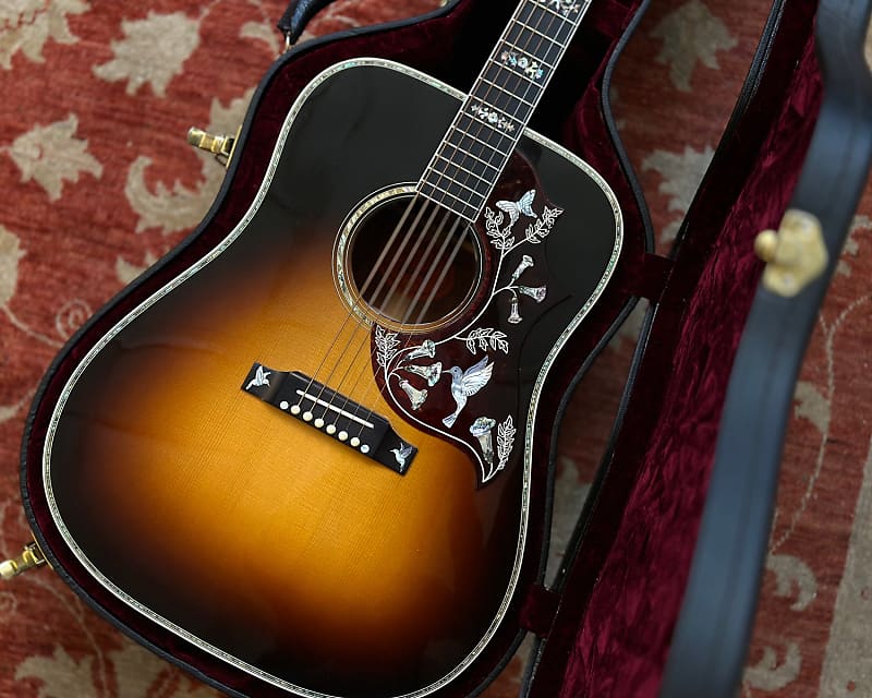 2006 Gibson Custom Shop Hummingbird Custom - Flamed Koa w/ | Reverb