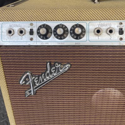 Fender Dual Showman Combo Amp frankenstein 1969-1971 - Tweed | Reverb