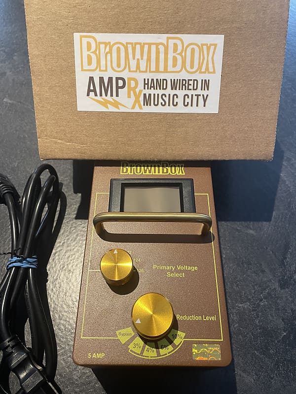 Amp Rx Brown Box Voltage Atenuator 2022 Gold | Reverb