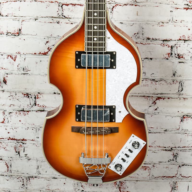 Rogue - VB100 - Electric Violin Bass Guitar - Vintage Burst - | Reverb