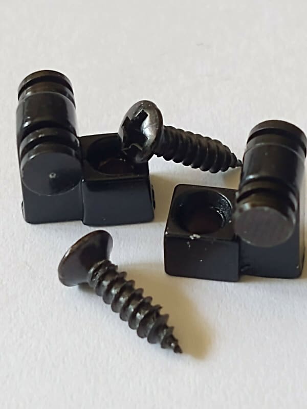 2 Pack Guitar Roller String Tree Retainers for Guitar Black | Reverb