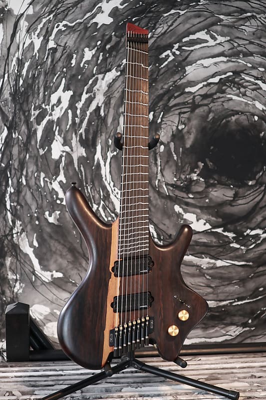 #1 ETJ 8 string/multi-scale TT frets/full ziricote/headless | Reverb