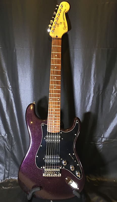 Squier Stratocaster VII - 7 String - Metallic Purple - Rare | Reverb