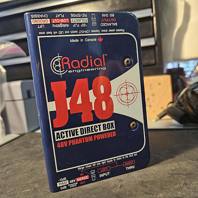 Radial J48 Active Direct Box 2010s - Blue | Reverb