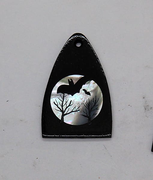 Truss Rod Cover with Bat Silhouette Inlay will fit PRS | Reverb