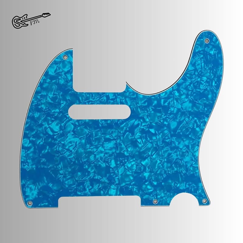 Blue Pearl Telecaster Pickguard-Blue Pearl | Reverb UK