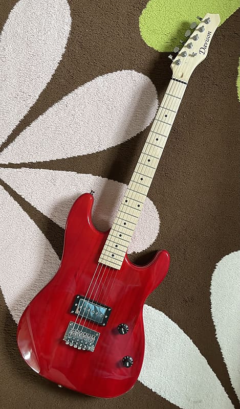Davison Upgraded Strat Style 2019 Transparent Red | Reverb