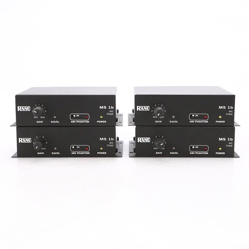 4 Rane MS 1b Microphone Mic Preamp Preamplifier w/ 2 Rack | Reverb