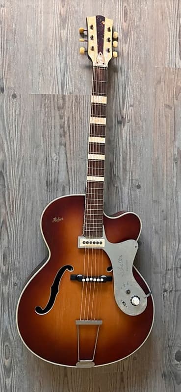Alte Gitarre Guitar Höfner Hofner 456 mit Tonabnehmer | Reverb