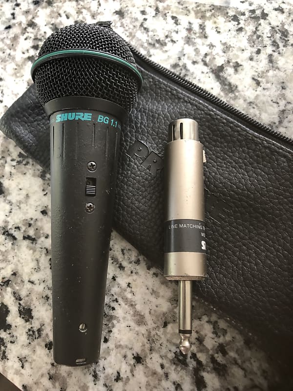 Shure BG 1.1 microphone and A85F transformer | Reverb