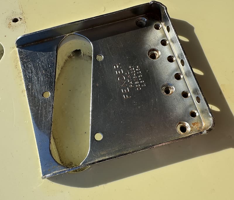 1963 thru 1977 Fender Telecaster Bridge PAT.PEND. Tele Plate | Reverb