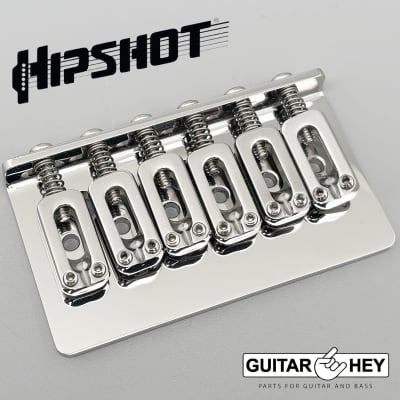 Hipshot 41200M Modern Spacing 6-String Hardtail Guitar Bridge | Reverb