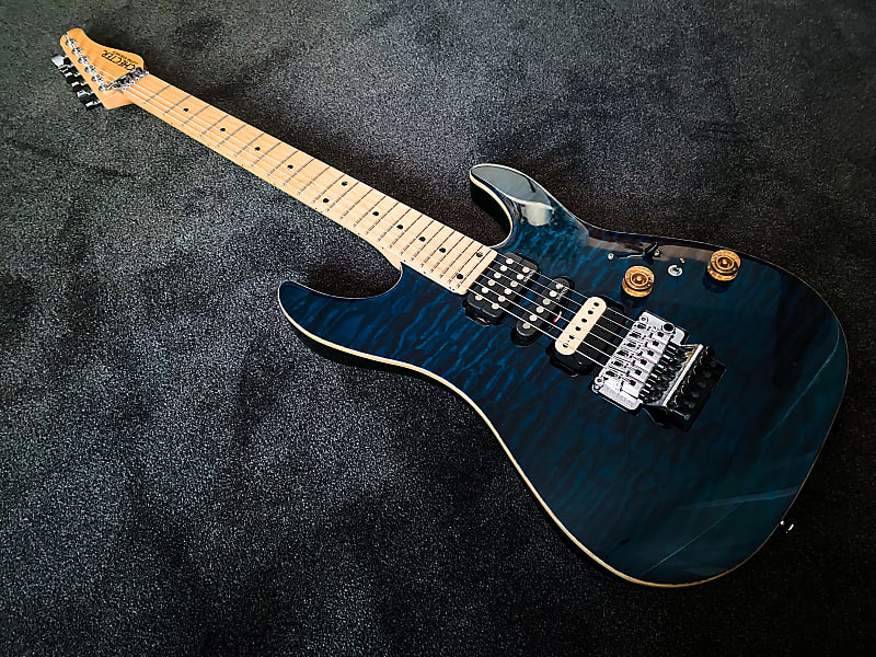 Schecter NV-3-24-AL - See Thru Blue - VERY GOOD condition + | Reverb