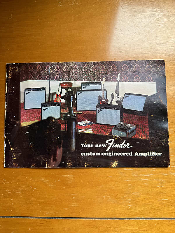 Fender Vintage Amplifier Warranty Card Catalog 1966 | Reverb