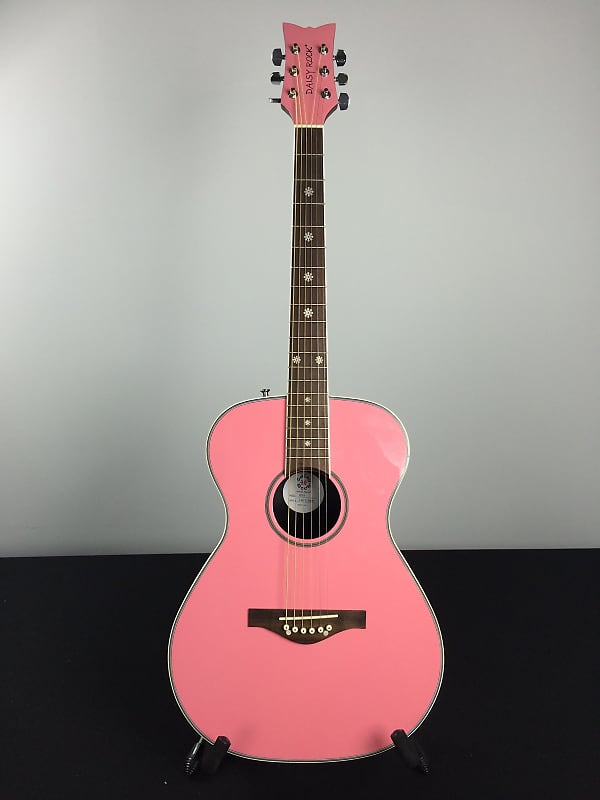 Daisy Rock Pixie Acoustic Guitar Powder Pink | Reverb