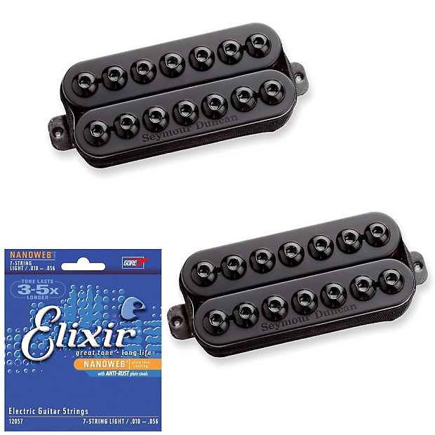 Seymour Duncan 7-String Invader Pickup Set, Passive Mount, | Reverb