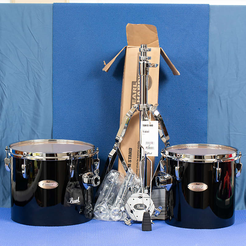 Pearl 10" + 12" MINT Concert Toms + T-890 Stand PTE-1012 2023 | Reverb