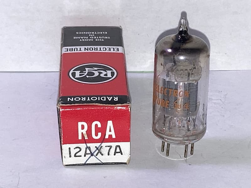 1960's RCA 12AX7 12AX7A ECC83 Gray Plate Tube, NOS/NIB, | Reverb