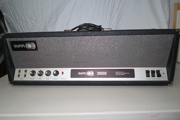 Sunn 2000S 1968 Dual Tube Rectifier All Original Parts | Reverb