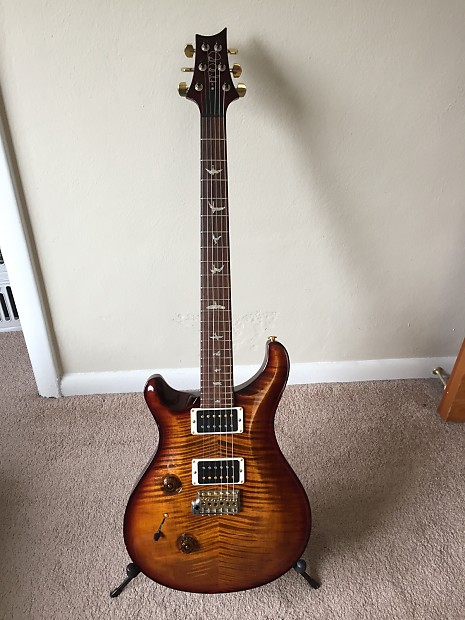 Left Handed Paul Reed Smith Custom 24 2012 Black Gold | Reverb
