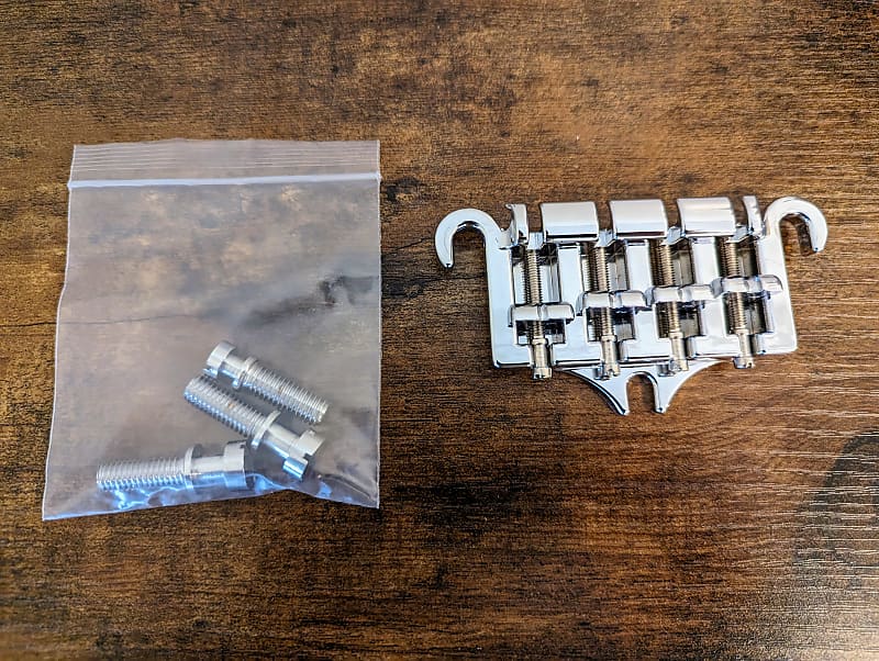 Gibson 3 point bridge - Chrome | Reverb