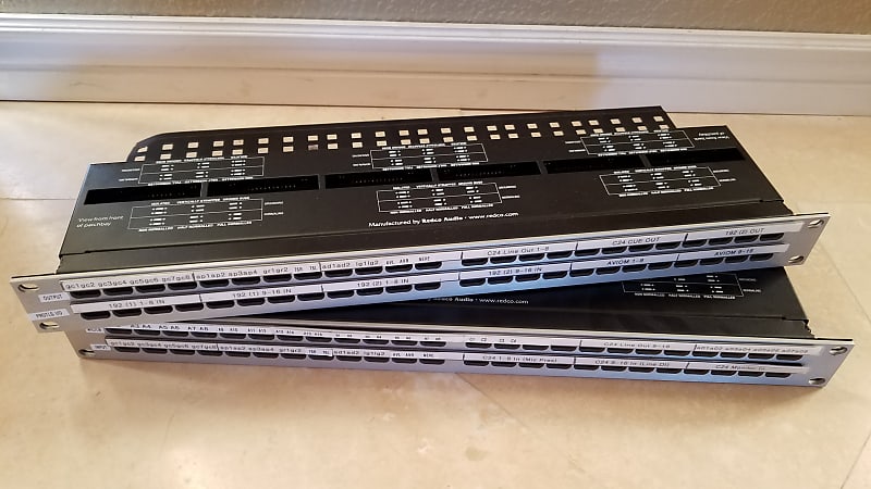 Redco R196-D25PG DB25 96pt TT Patchbay - Lot of TWO | Reverb