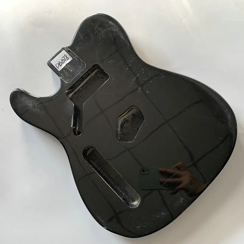 Left Hand Gloss Black Telecaster Tele Style Guitar Body | Reverb UK