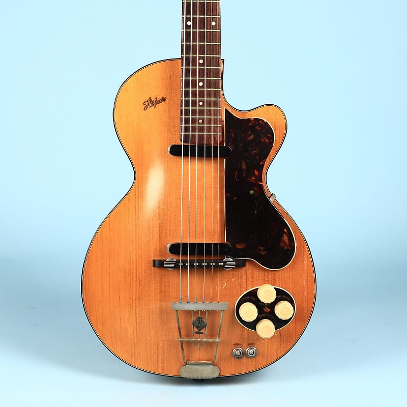 58 Hofner Club 50 Germany Model 127 Natural Electro-Acoustic | Reverb