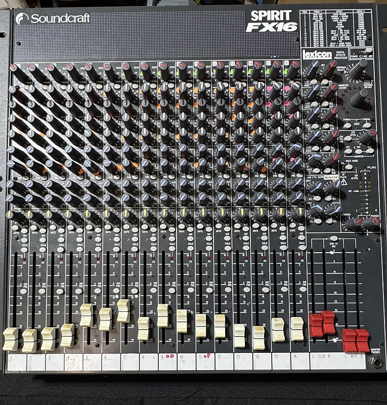 Spirit - FX16 - 16 Channel Analog Mixer w/Lexicon Effects | Reverb