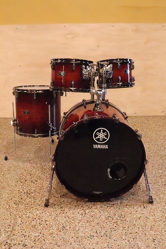 Yamaha 4pc Live Oak Custom Drum Kit Set 22/16/12/10 Amber | Reverb UK